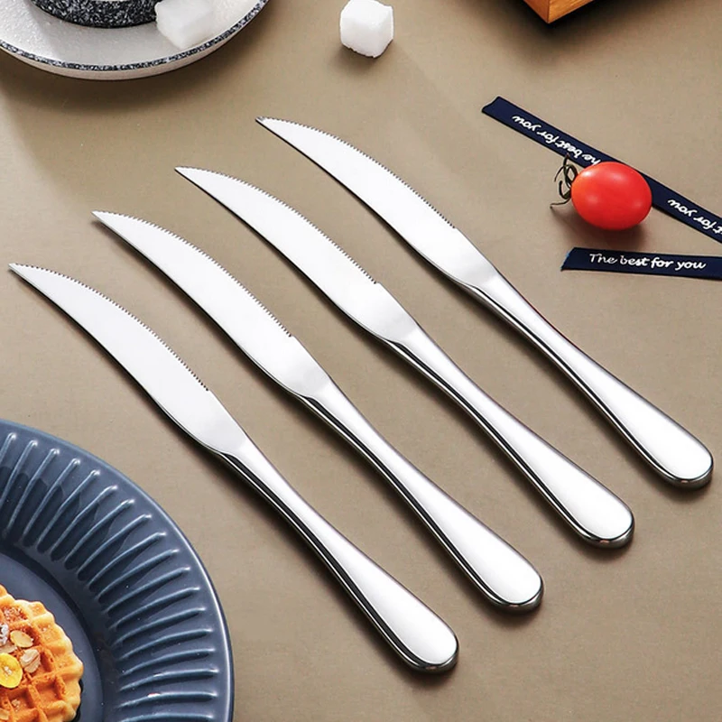 12 Pieces Stainless Steel Steak Serving Set With Wooden Case Steak ...