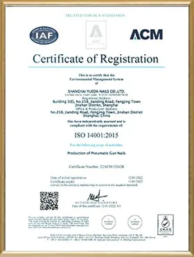 Shanghai Yueda Nails Co., Ltd. - STAPLES, BRADS