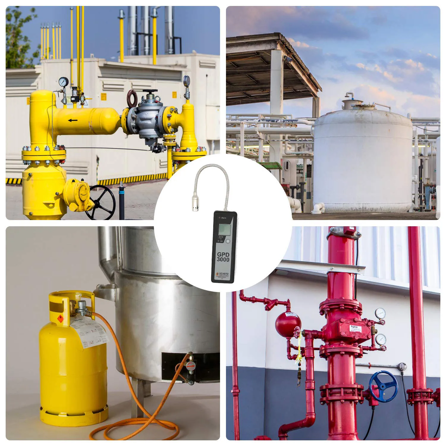 GPD300 Gas Detector - Methane, Hydrogen, Propane Alarm