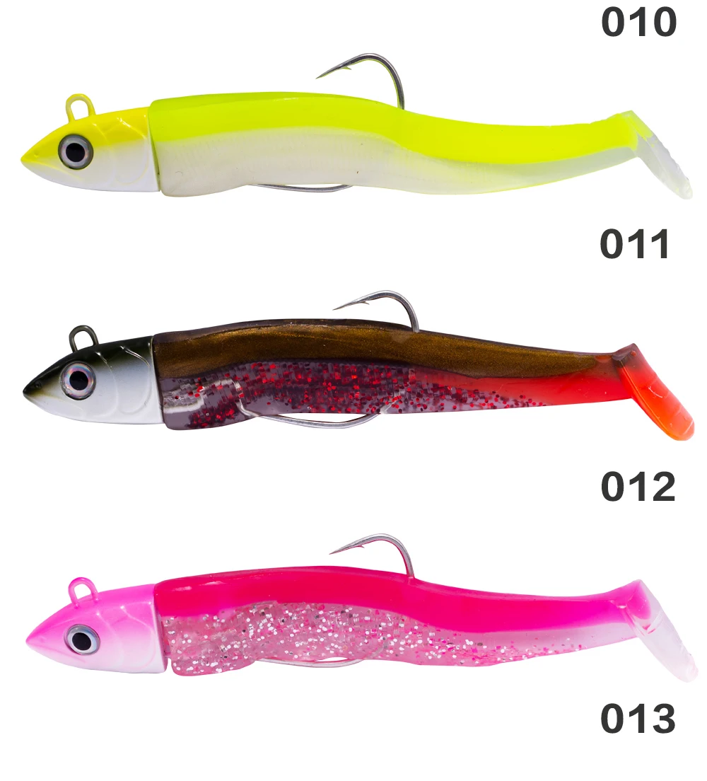 Wholesale Silicone Fishing Lure Rubber Fish Shad Jig Head Soft Plastic ...