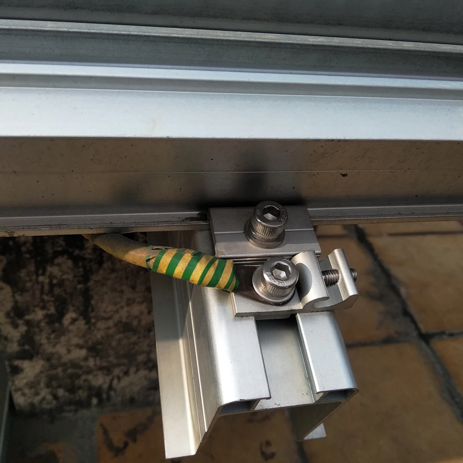 Grounding Lugs Kit For Mounting System Solar Grounding Clamps Mounting ...