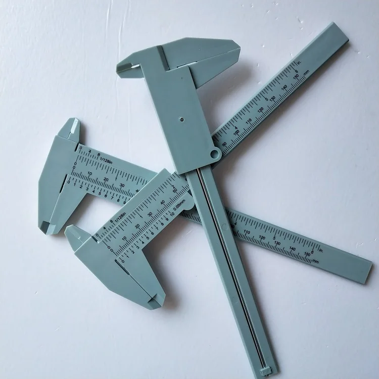 Verified 150mm Promotional Jewelry Custom Logo Slide Plastic Vernier ...