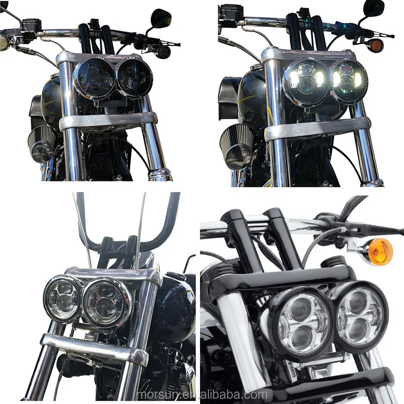 2011-2016 Fat Bob FXDF 2010 CVO FXDFSE2 2009 Dyna Double Led Headlight ...
