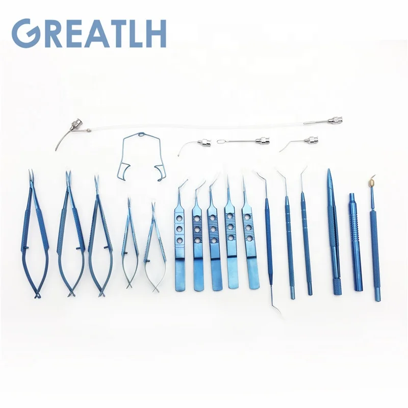 Cataract Set Titanium Cataract Surgery Instruments Set Ophthalmic ...