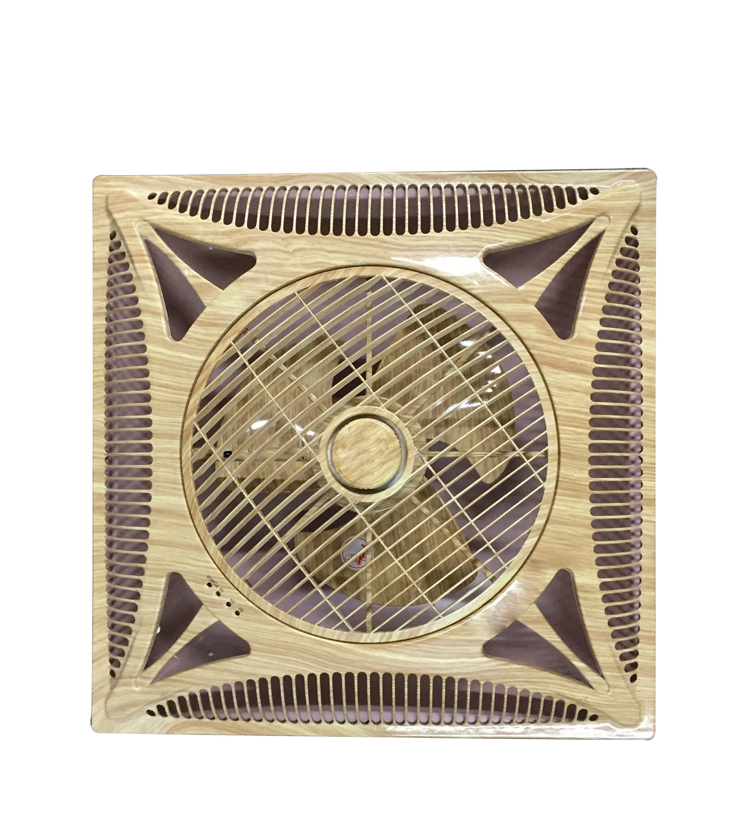 60X60 AC Ceiling Fan with Light - 14 Inch Installation, 3 Blades, Timer ...