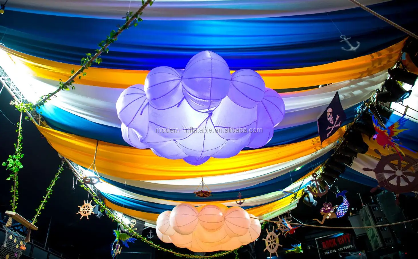 Hanging Inflatable Cloud Decorations for Parties & Events