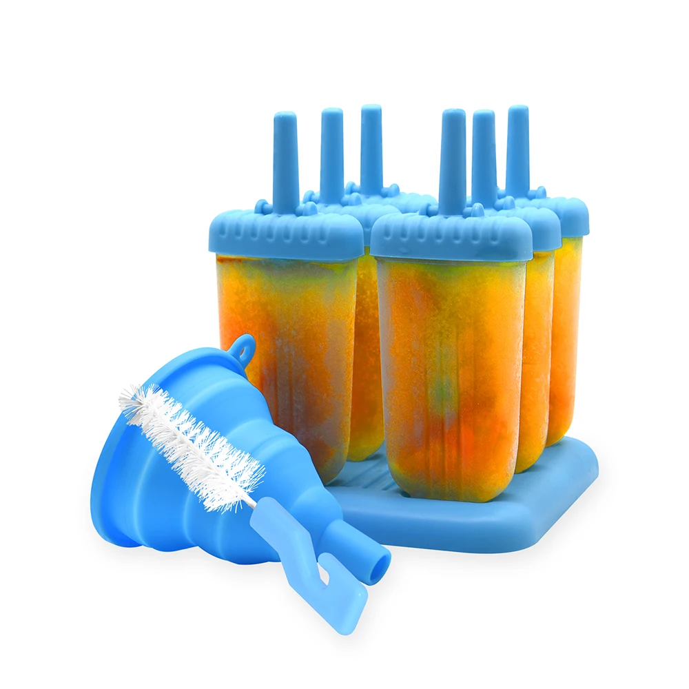 Bhd 100% Food Grade Bpa Free 6 Pack Reusable Homemade Popsicle Plastic ...