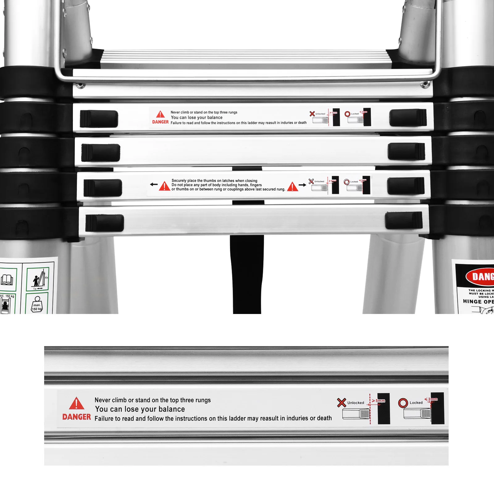 Aluminum Telescopic Step Multipurpose Ladders Ladder Multipurpos - Buy ...