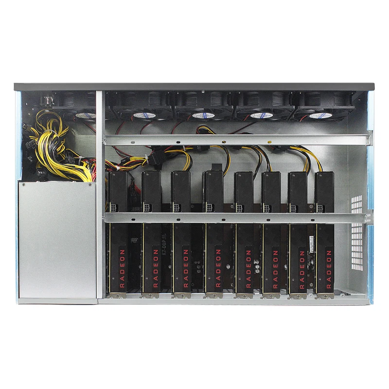 Computer Server case 8 GPU Case Wholeset Rack for 1080 2080TI 3080 ...