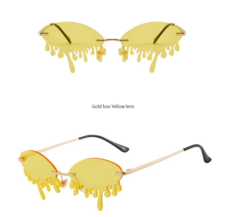 2020 New Funny Party Halloween Men Women Tears Drip Glasses Rimless ...