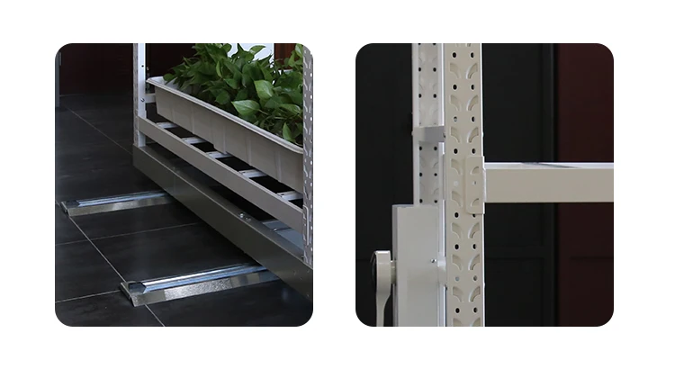 Hydroponic Growing System Indoor Movable Vertical Grow Rack System ...