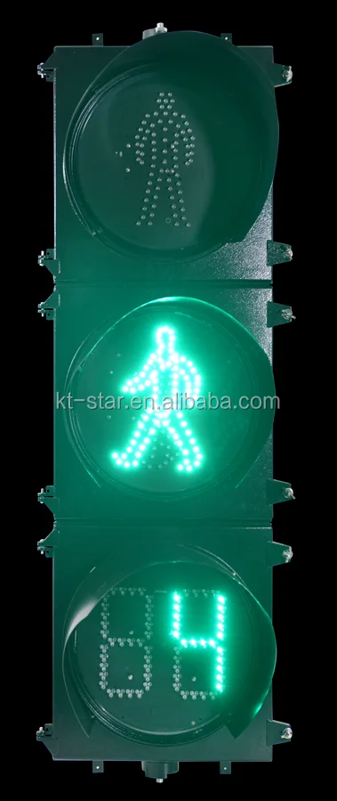 300mm Dynamic Pedestrian Led Traffic Signal Light Head With Countdown ...
