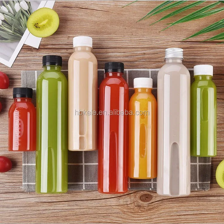 300ml 500ml Transparent Plastic Juice Drink Milk Tea Empty Bottle ...