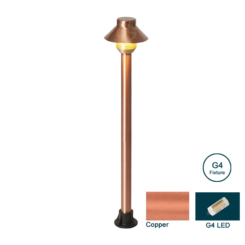 High Quality Ip65 12v Low Voltage 4" Hat Solid Copper Landscape ...