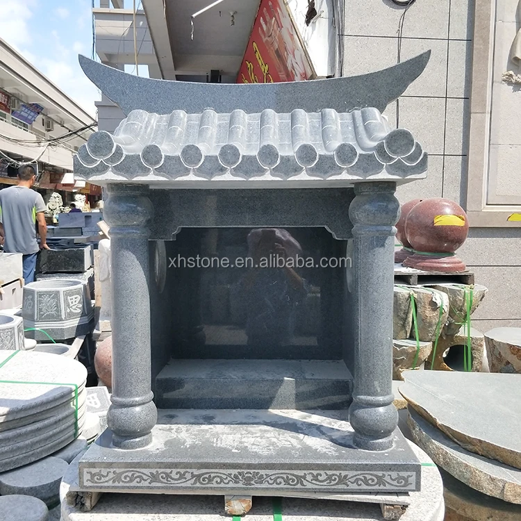 Traditional Stone Shrines - Temple of Earth God Lucky Buddha