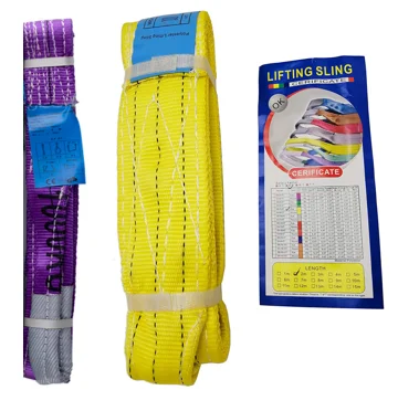 10 Ton Pe Flat Webbing Sling Lifting Belt Color Code Lifting Belt Sling ...