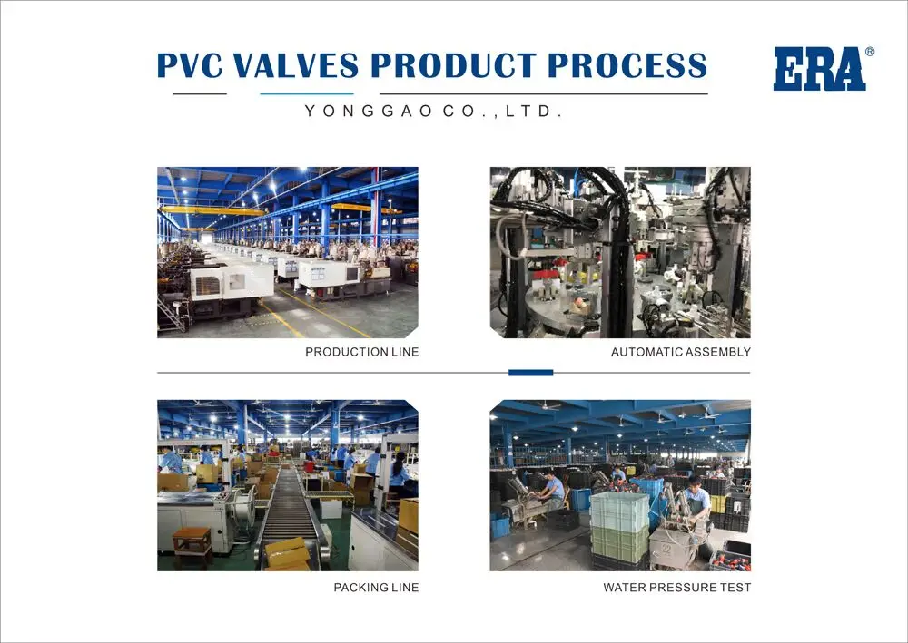 ERA Factory Supply PVC Double Union Ball Check Valve