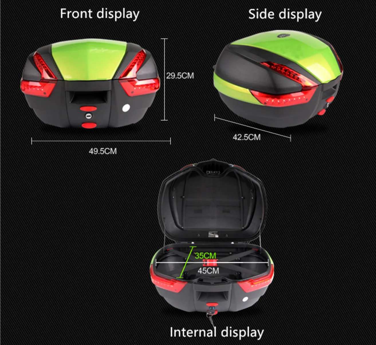 New model 35 Liters motorcycle trunk/motorcycle luggage box/motorcycle ...