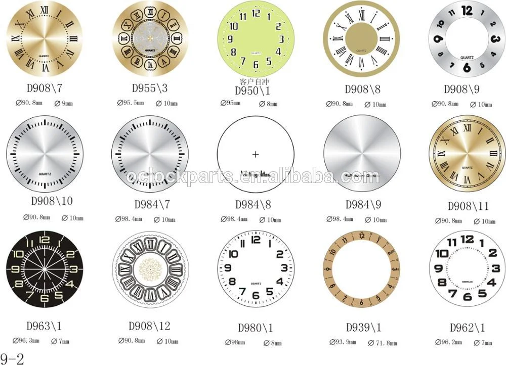Good Quality 90mm Retro Style Classic Clock Inserts| Alibaba.com