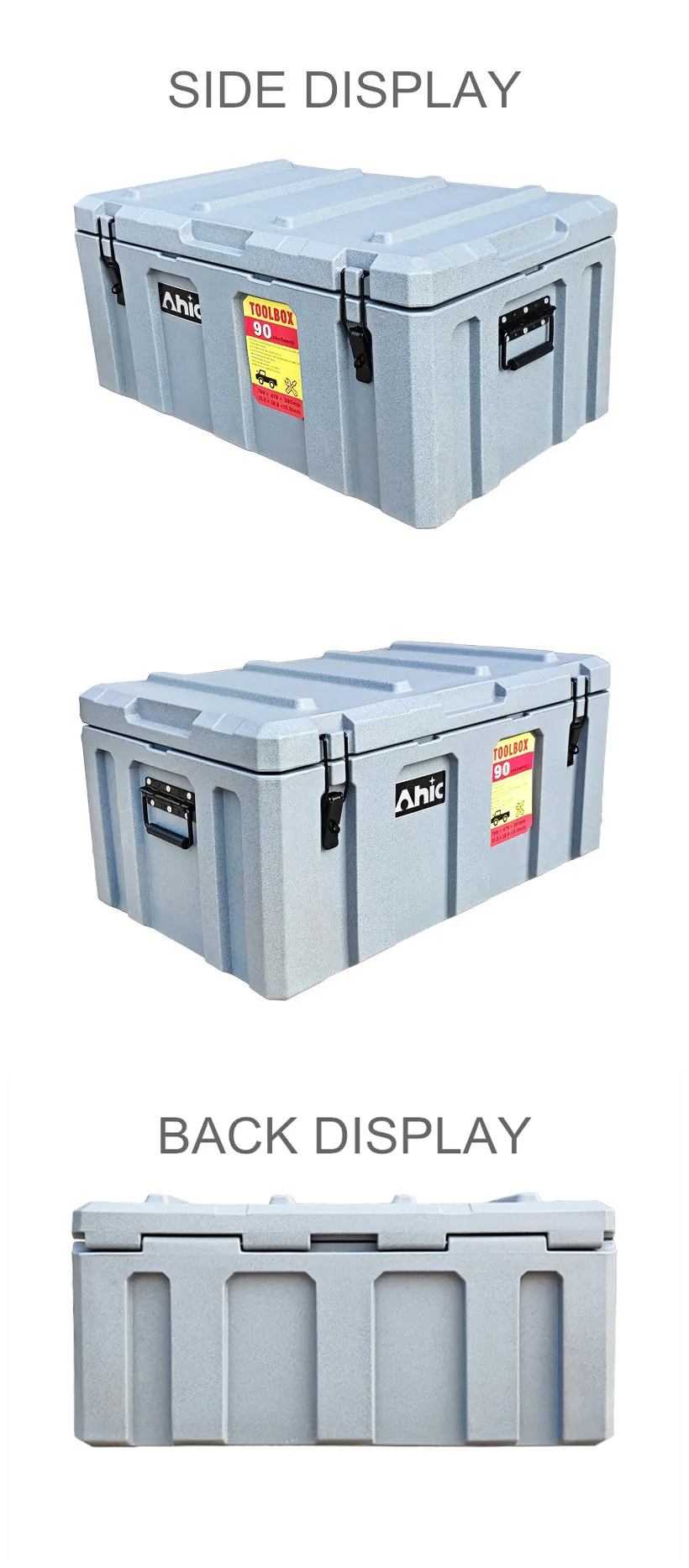 Heavy Duty 90 Liter Waterproof Plastic Tool Box For Truck & Outdoor - Odm