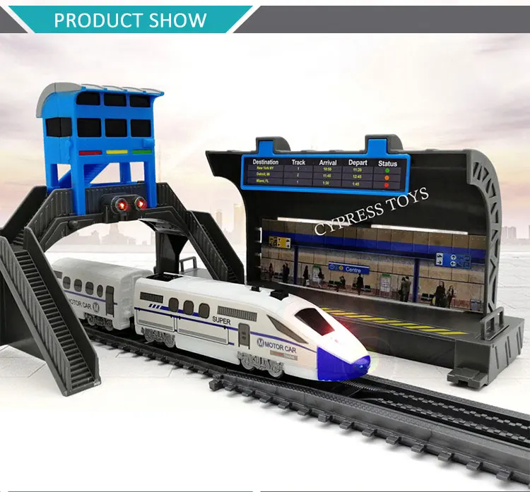 Classical Toy Train Plastic Electric Toy Train Sets for Kids