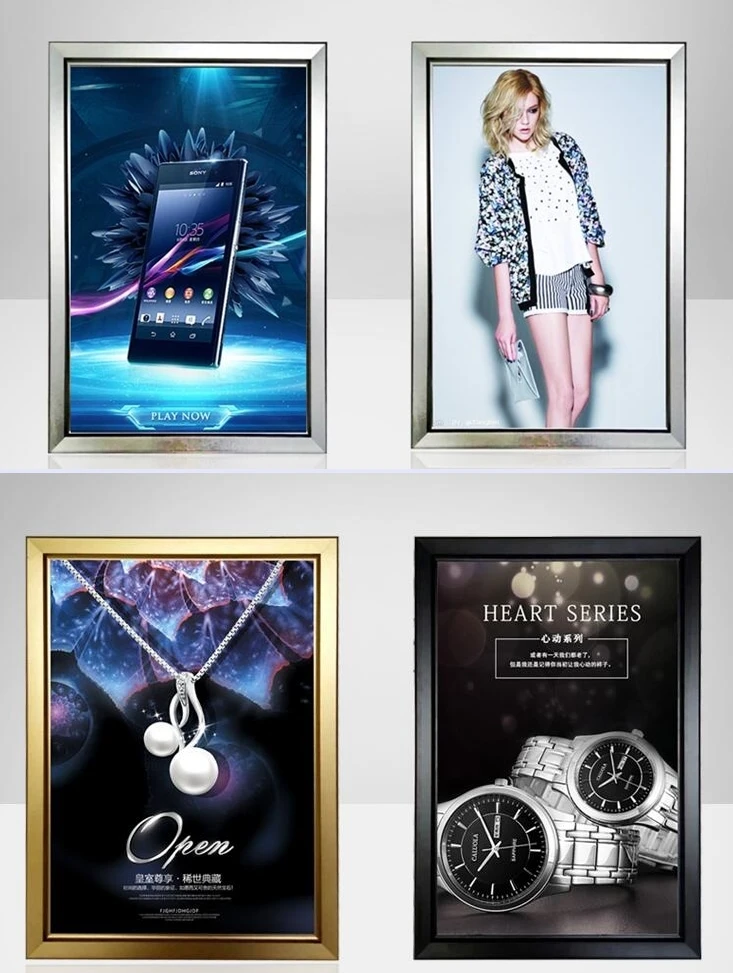 Custom Customizable Light Box Signs Snap Frame Lightbox A0 A1 A2 A3 A4 Advertising Light Box ...