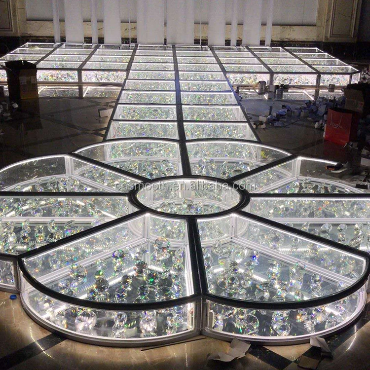 Led Lighted Events Party Decorations Crystal Petaloid Diamond Glass ...