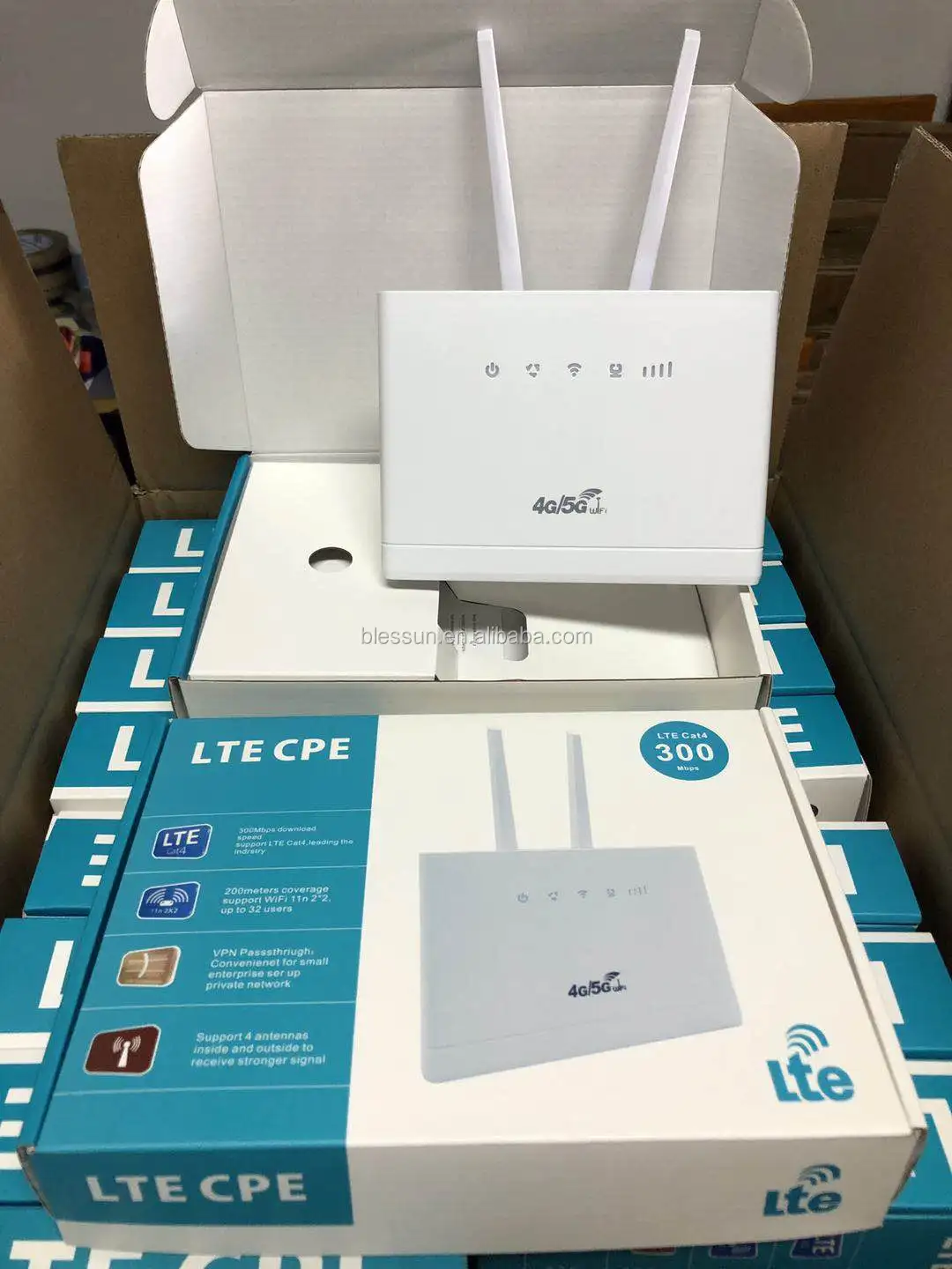 4G LTE Indoor CPE Router - 300 Mbps Wireless with SIM Slot