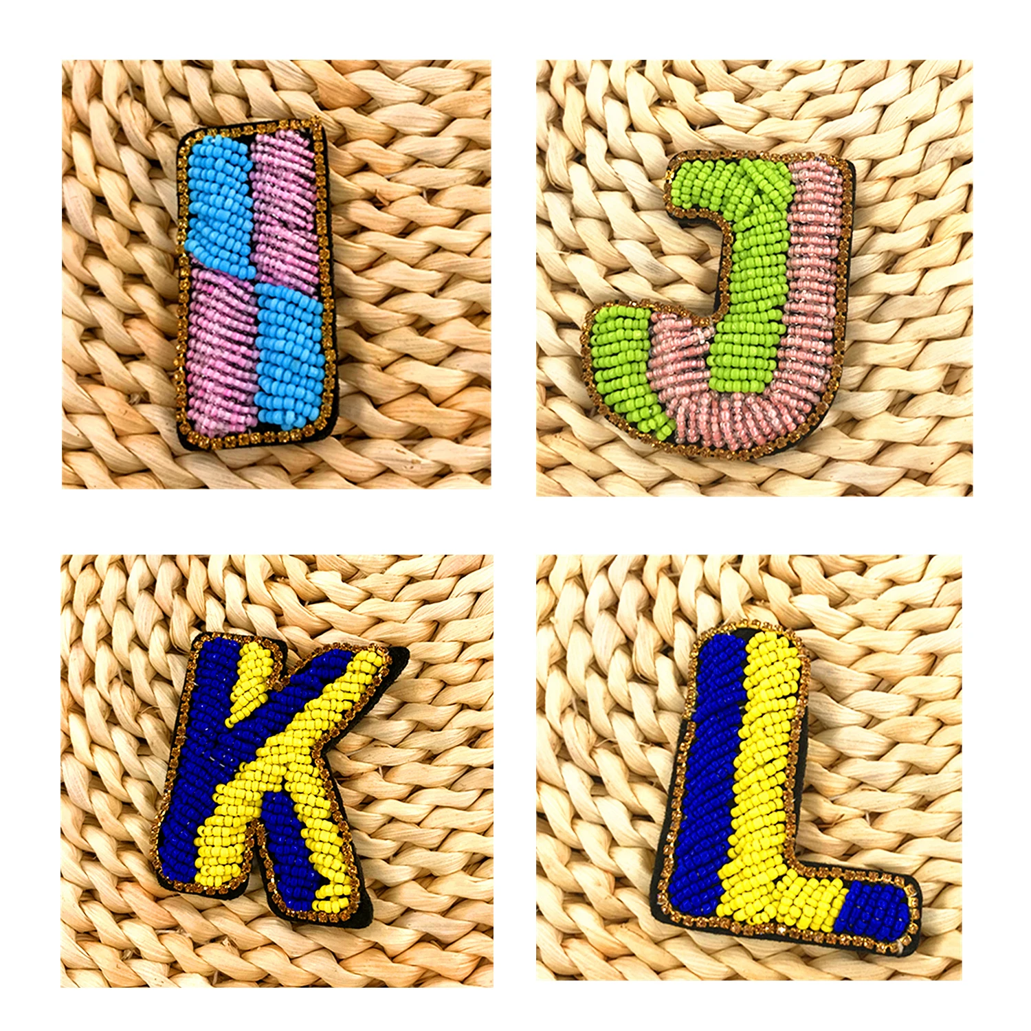 Parches De Cuentas Coloridas 3d Para Coser En El Alfabeto,A-z De ...