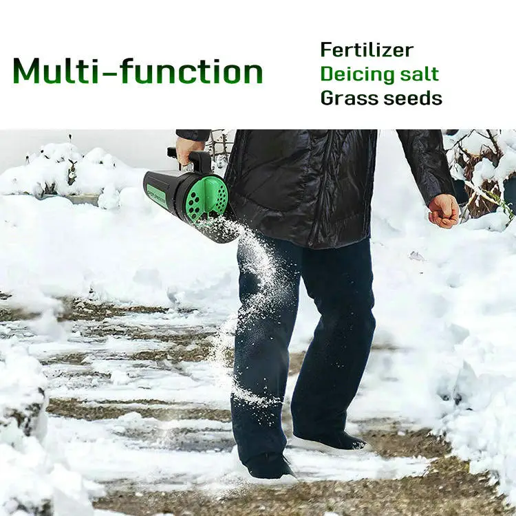 2.5L Manual Salt Spreader USA Glass Seeds Broadcast Spreader