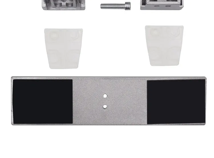 Movable Aluminium Alloy Office Desk Glass Dividers Support Fixing Clip ...