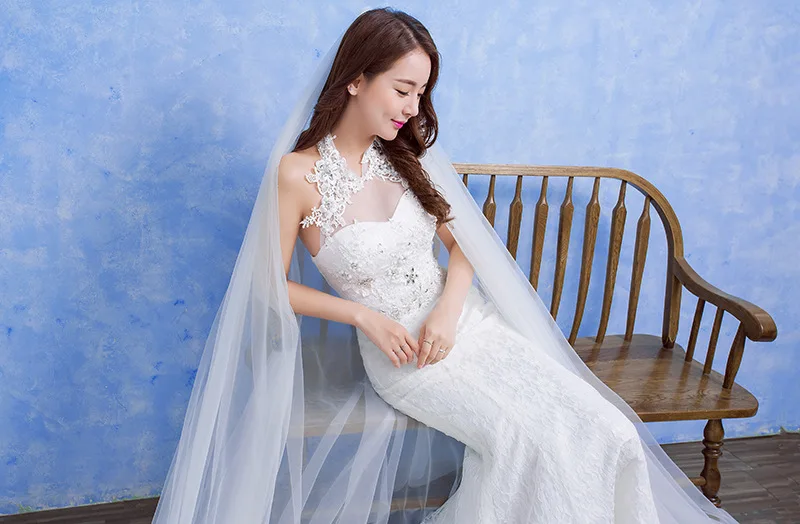 Luxury Gaun Pengantin Strapless Wedding Dress Bridal Gown Mermaid ...