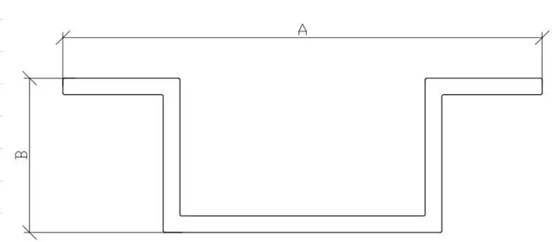 Customized Aluminum Stiffener Profile Extrusion Top Hat for Ceiling Keel