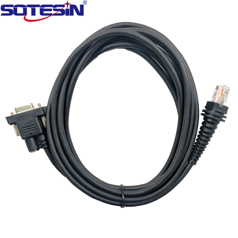 Sotesin 3m Rs232 Db9 Scanner Cable 1900r3l For Honeywell Hhp 1900gsr ...