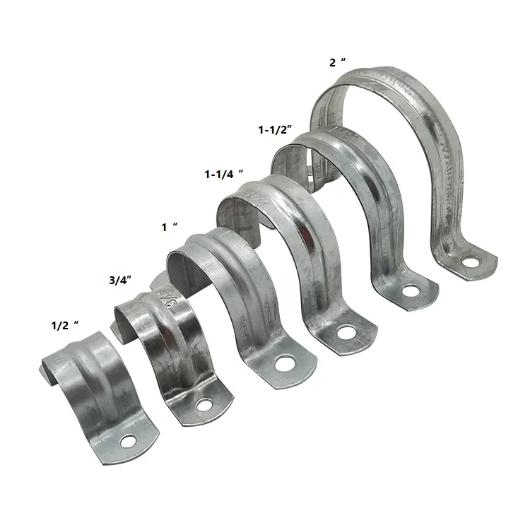 Wholesale Repair Pvc Pipe U Shaped Saddle Clamp Pipe Clip With Two Hole ...