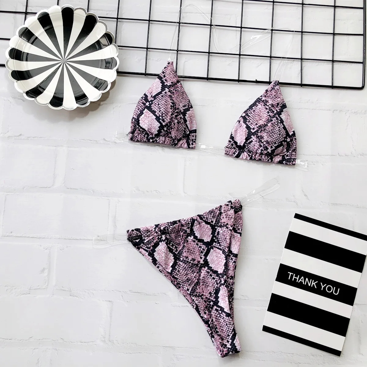 8 Colors Swimwear Accessories Tankinis Invisible Swimsuits Thong Bikini ...