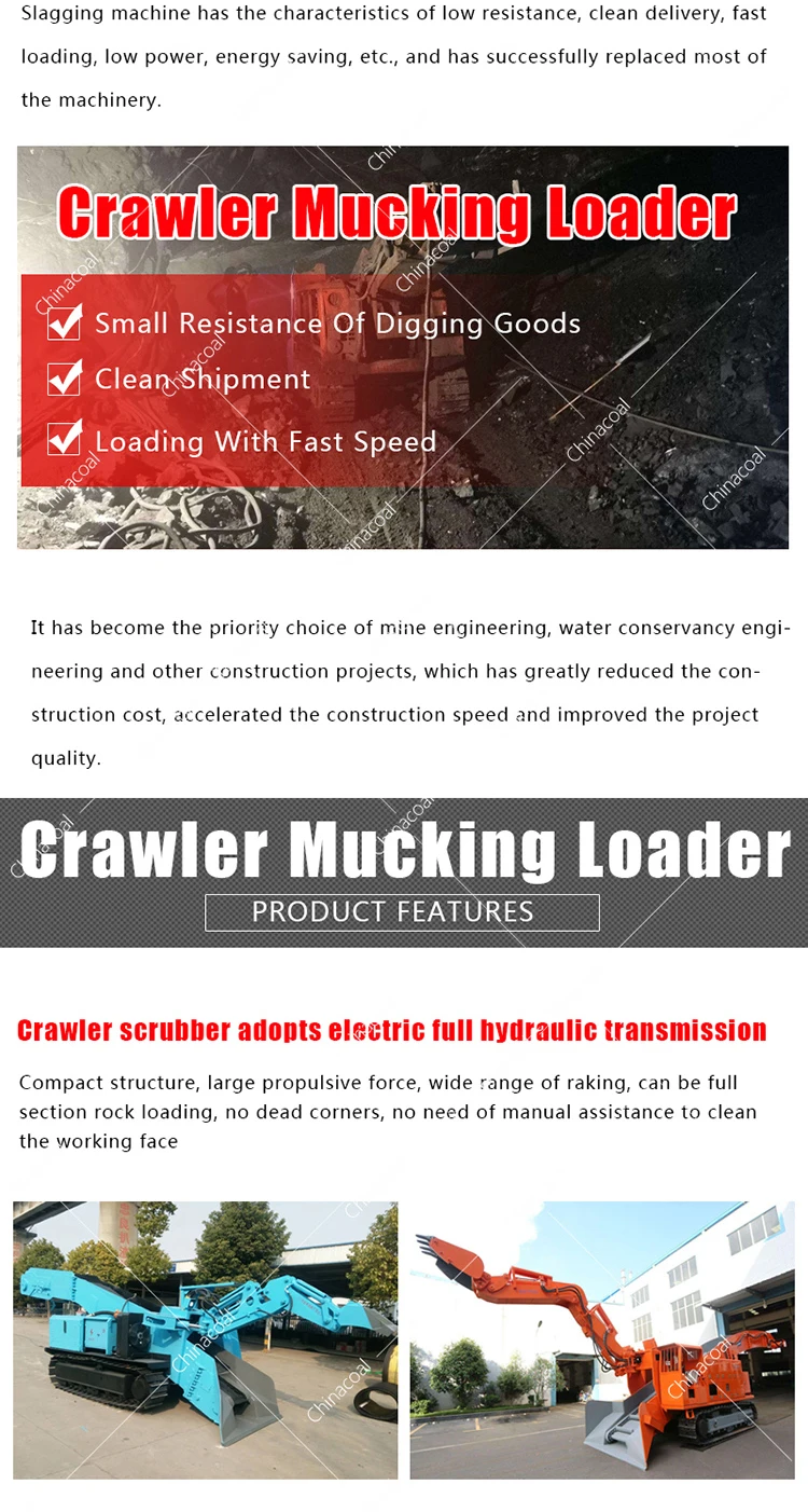 Underground Mining Equipment Tunnel Crawler/ Muck Wheel Loader/coal ...