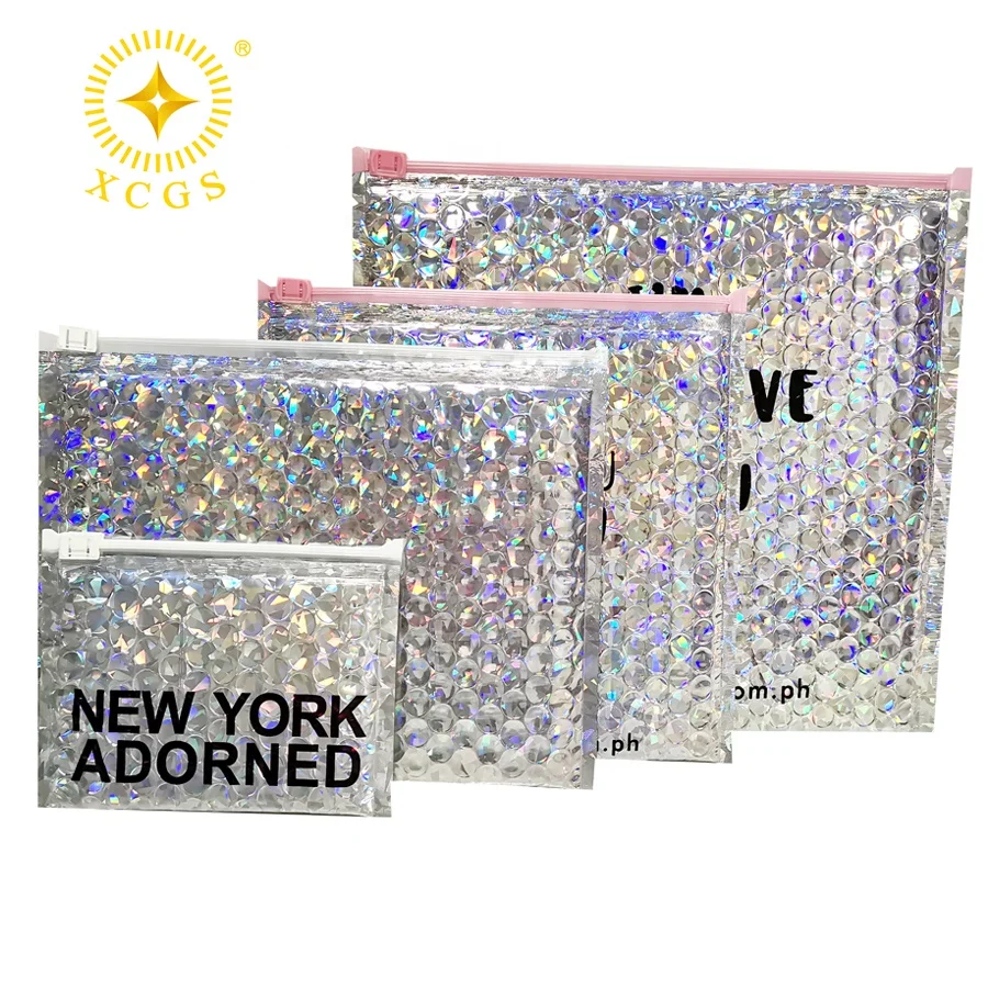 Xcgs Reclosable 200x150mm Pvc Plastic Ziplock Bubble Bag Padded Zipper ...