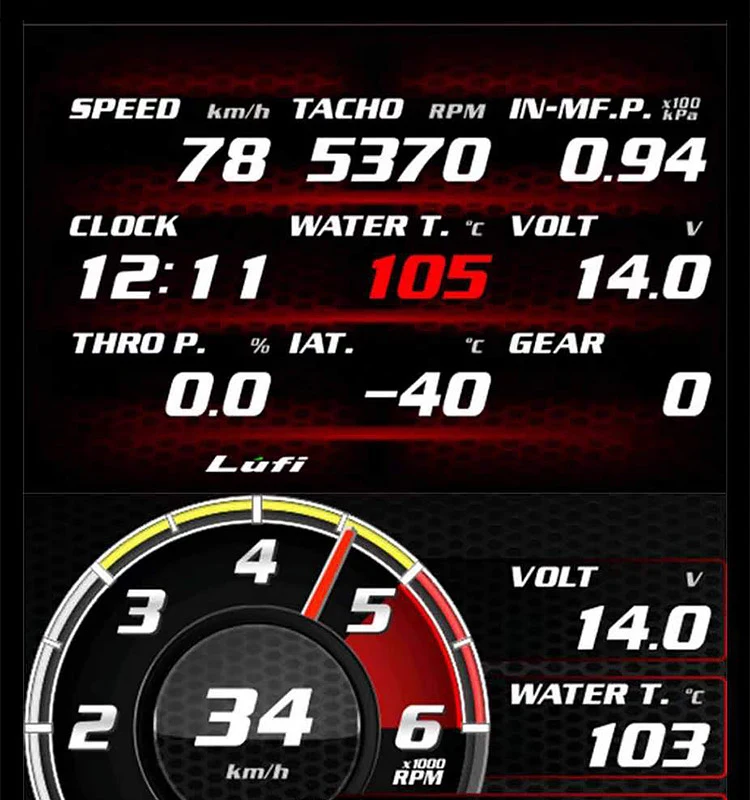 Navihua Upgrade Lcd Screen Display Magician Obd Xf Scanner Car ...