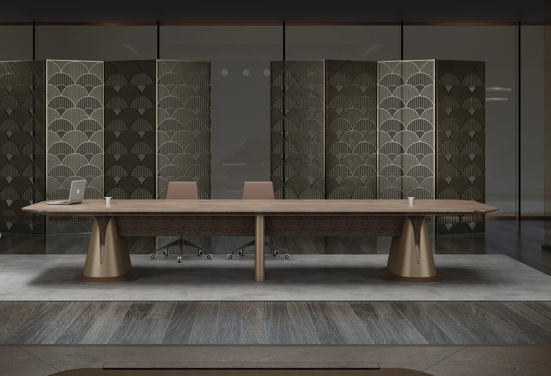 High-tech Modern CEO Boss Executive Table Office Design