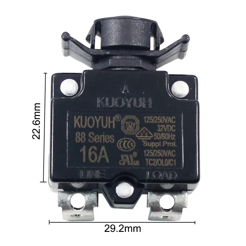 Free Sample Kuoyuh 88 Series 16a Metal Nut Resettable Thermal Motor ...