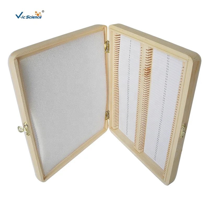 Various Kinds Microscope Slides Box Pine Wooden Box For Histology ...