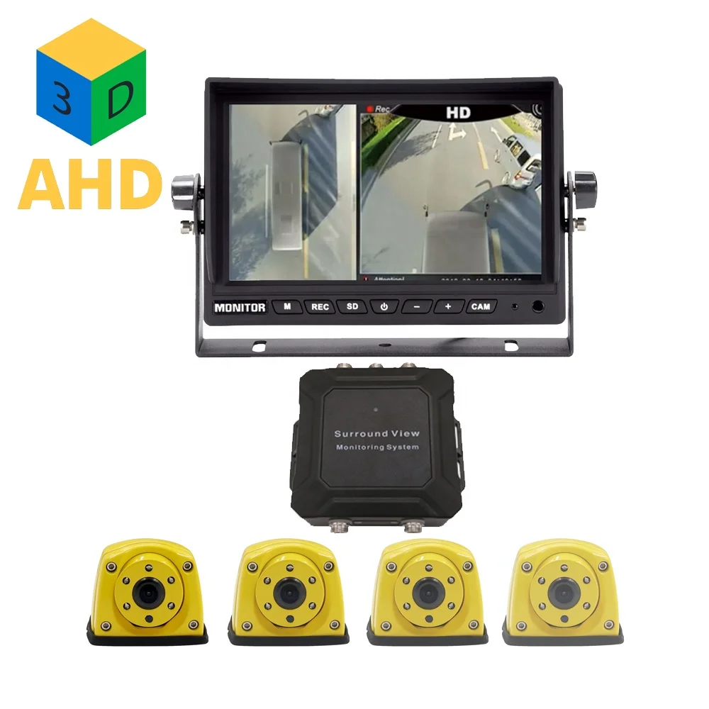 2020 Hot 3D 360 Panoramic Surround View Camera System for Coach or Bus ...