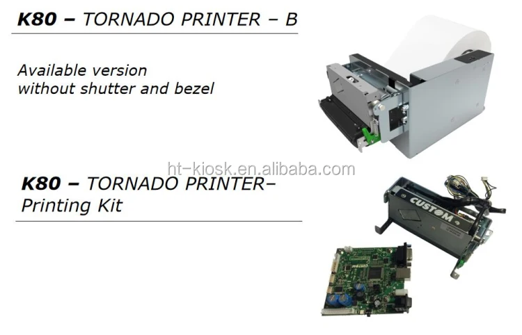80 Mm Kiosk Thermal Printer Ticket / Receipt Printer Custom K80 Tornado Printer - Buy 80mm Usb ...