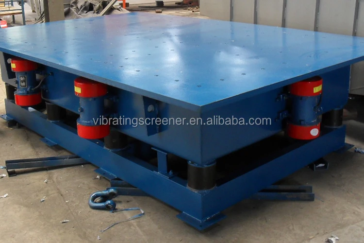 Heavy Duty Electric Vibrating Table For Concrete Stone Paver Block ...