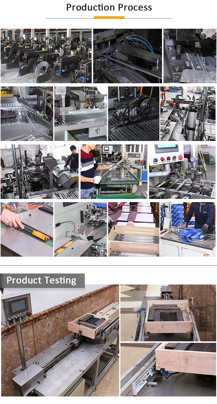 Custom under Mount Concealed Quadro Runner Rail Drawer Soft Close