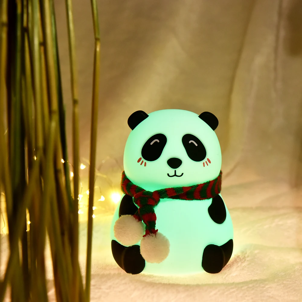 Creativity Squishy Panda Bear Led Lamp Animal Silicone Night Light ...