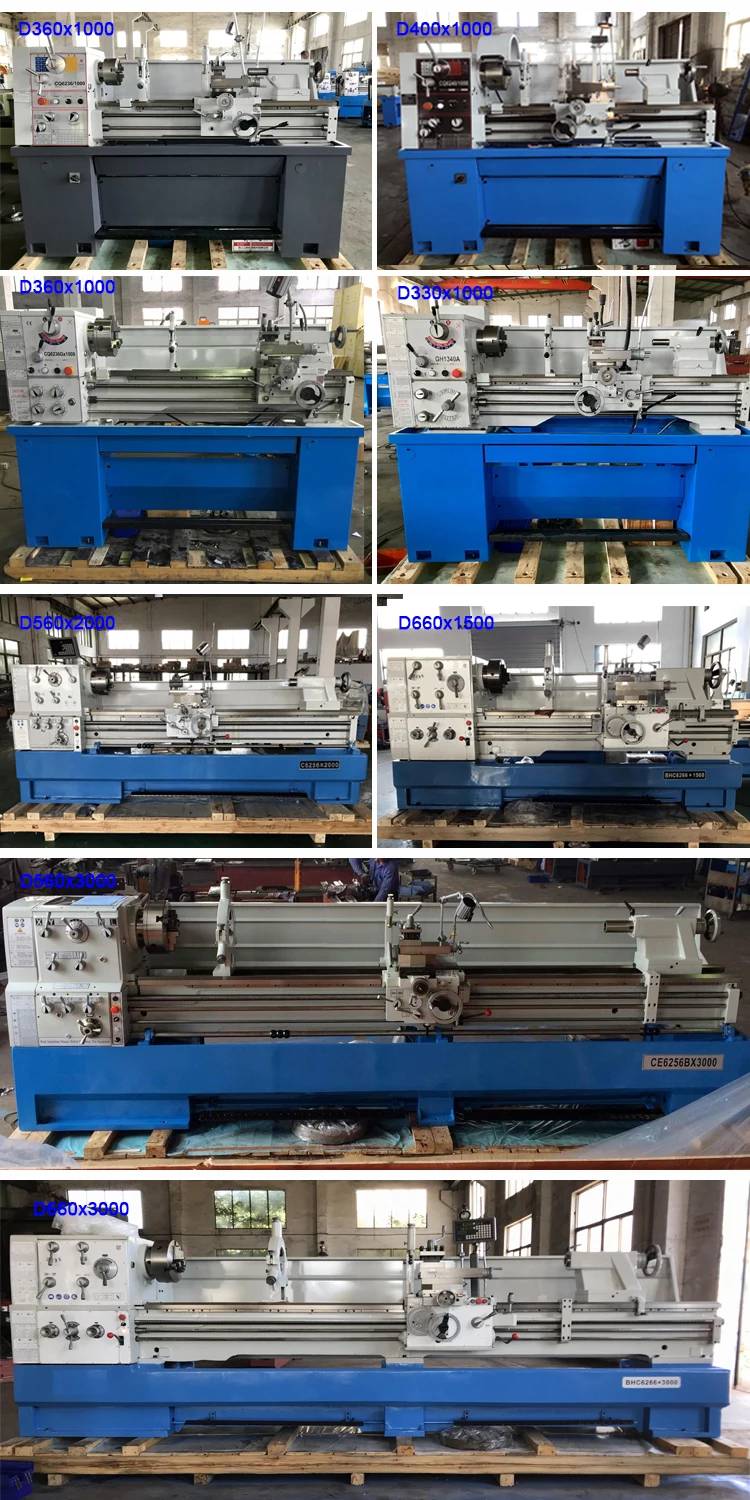 CQ6236A Conventional Manual Metal Lathe Machine - SOSEN