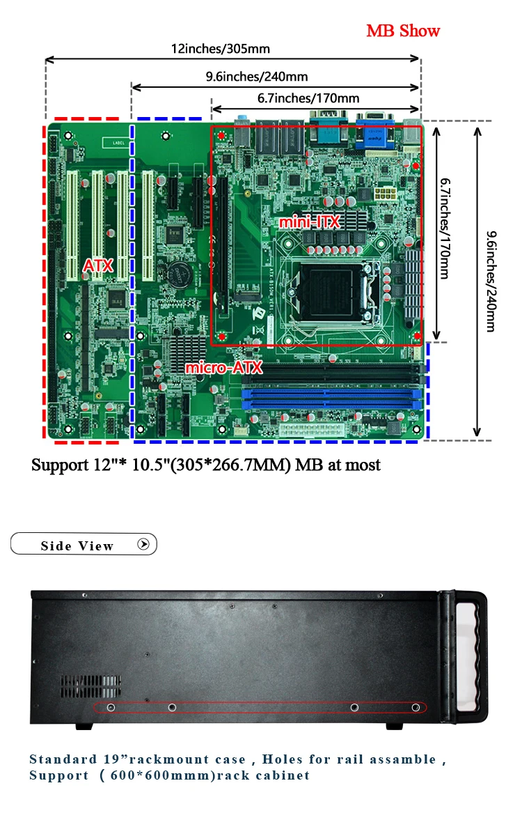 Aluminium Rack Mounted 19 Inch 4u Server Chassis With Dual Psu ...