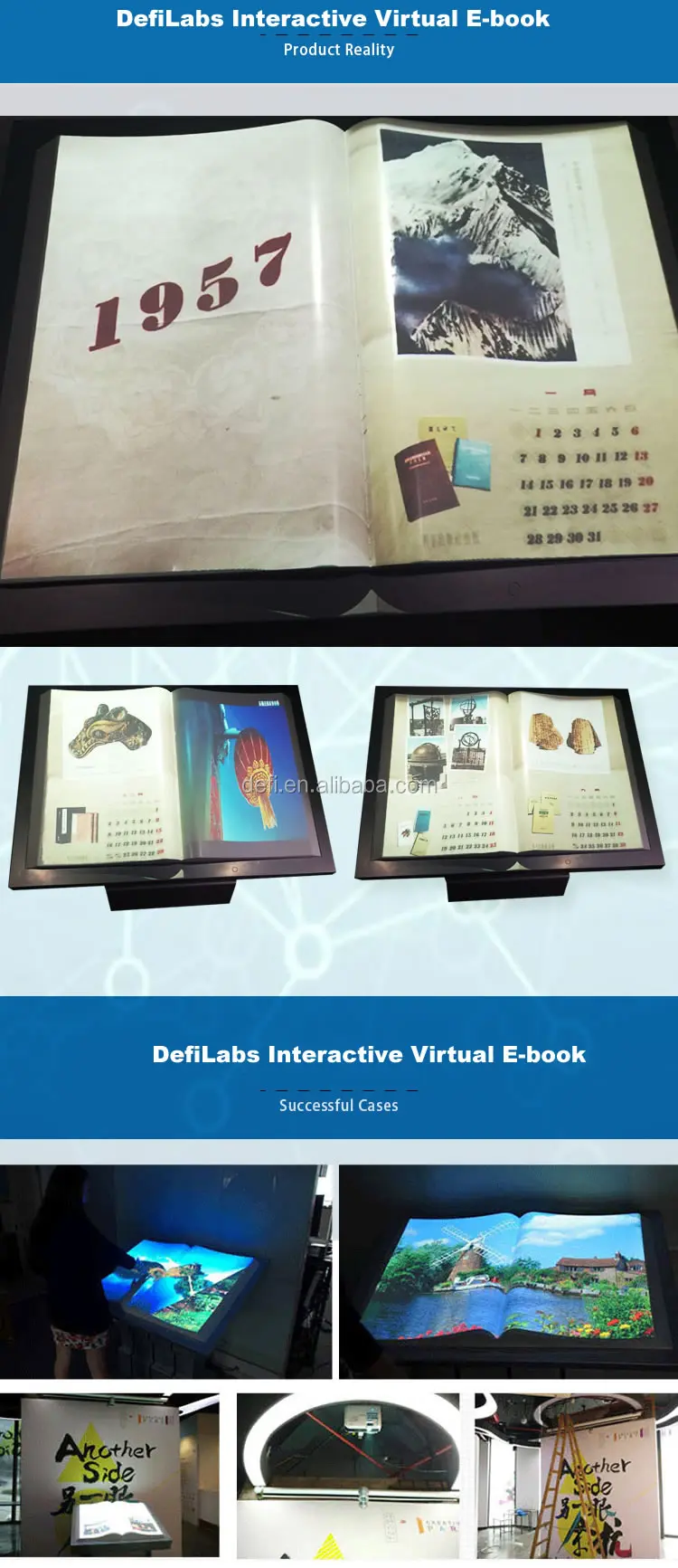 Interactive Projection Virtual E-Book - Enhance Product Show